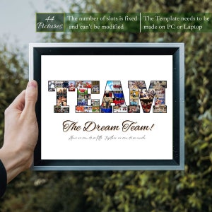 Custom Team Photo Collage Template Personalized Sport Team Collage Gift ...
