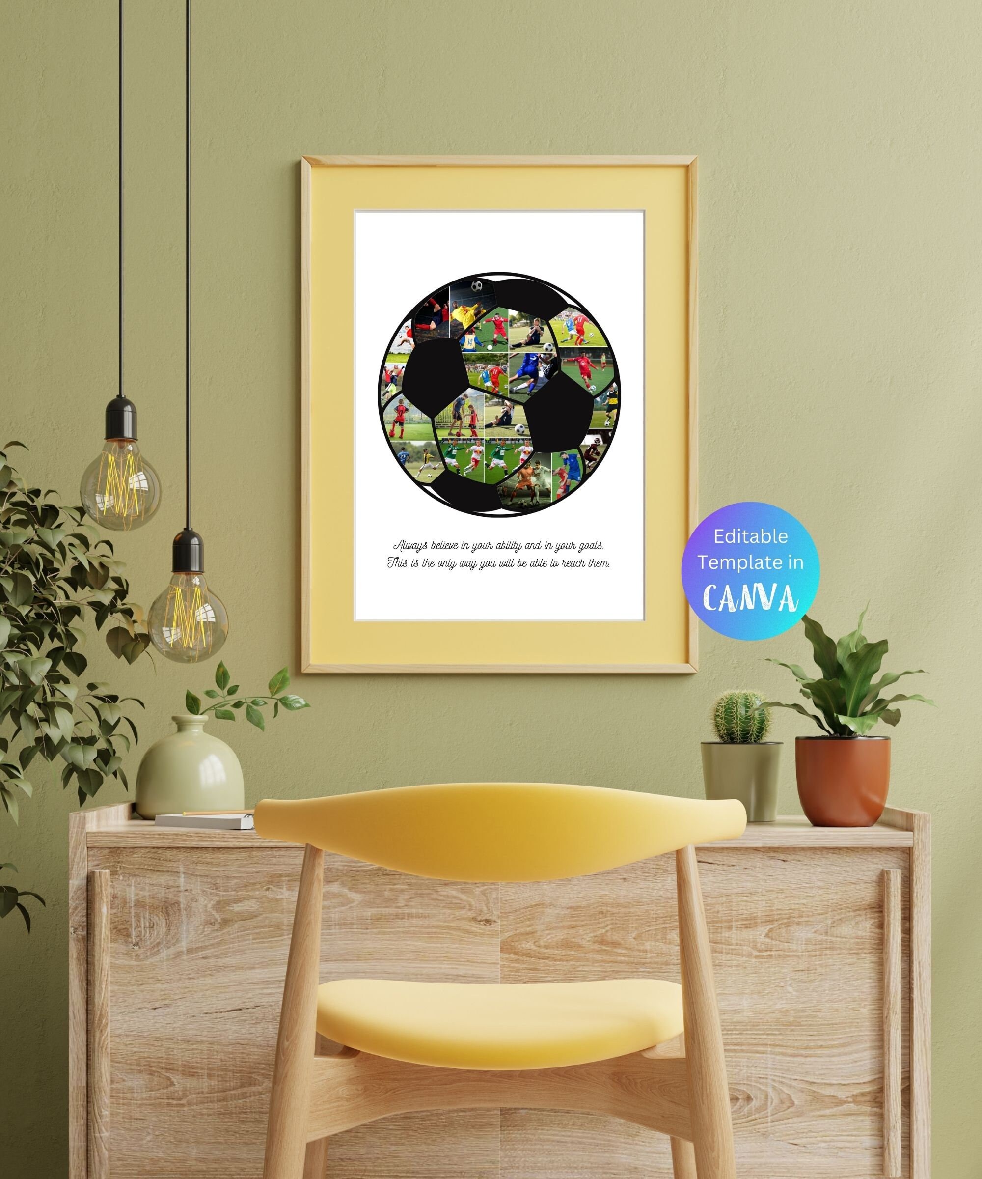 Custom Football Photo Collage Template Printable 20 Pictures - Etsy ...