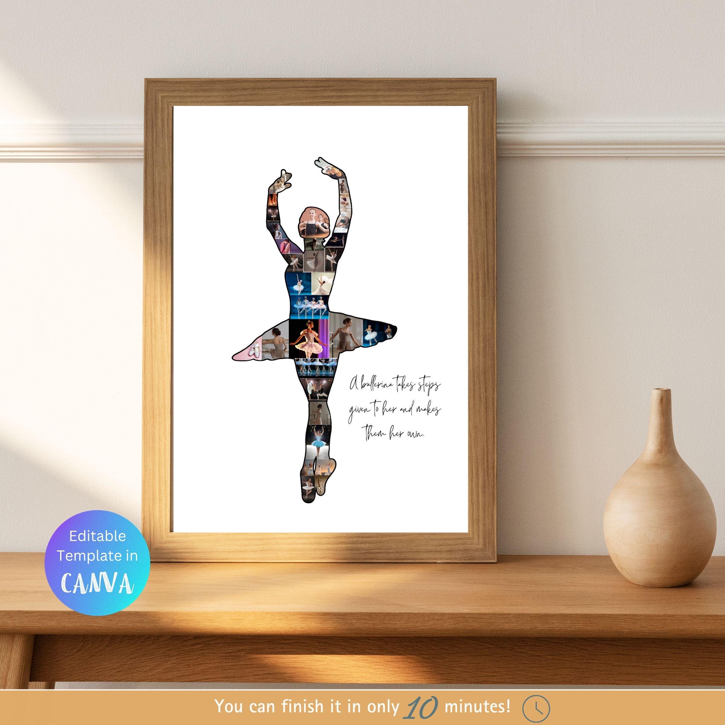 Custom Dance Photo Collage Template Personalized Gift for Dancer Ballet ...
