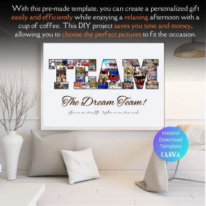 Custom Team Photo Collage Template Personalized Sport Team Collage Gift ...