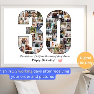 Custom Any Number Photo Collage Printable Collage - Etsy