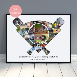 Custom Baseball Photo Collage Template, Personalized Baseball Photo ...