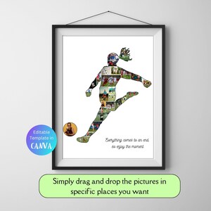 Custom Football Photo Collage Template Personalized Gifts for Soccer ...