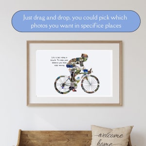Personalized Cycling Photo Collage Template Custom Cycling Gifts for ...
