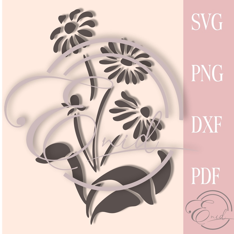 Daisy Stencil - Etsy