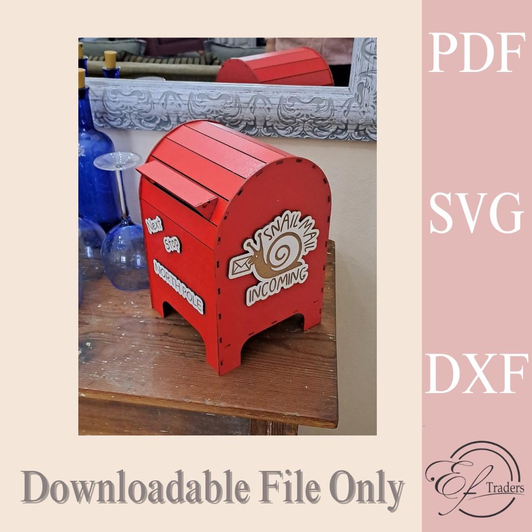 Standing Mail Box | Laser Cut Design - Etsy