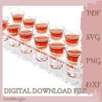 Tequila Shot Boards Bundle, 3D Tequila Trays Lasercut, Tequila Flight ...