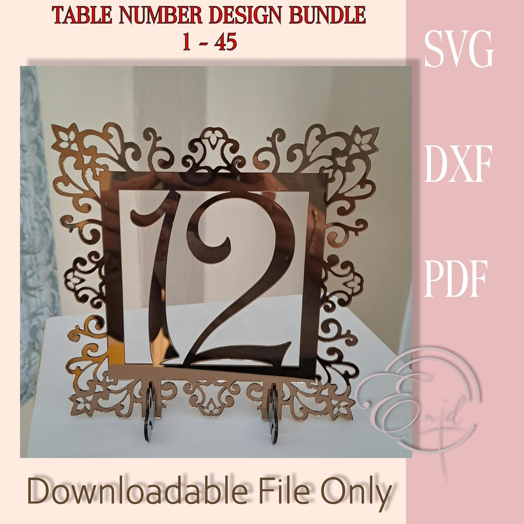 Table Number Bundle 1 - 45 - Etsy