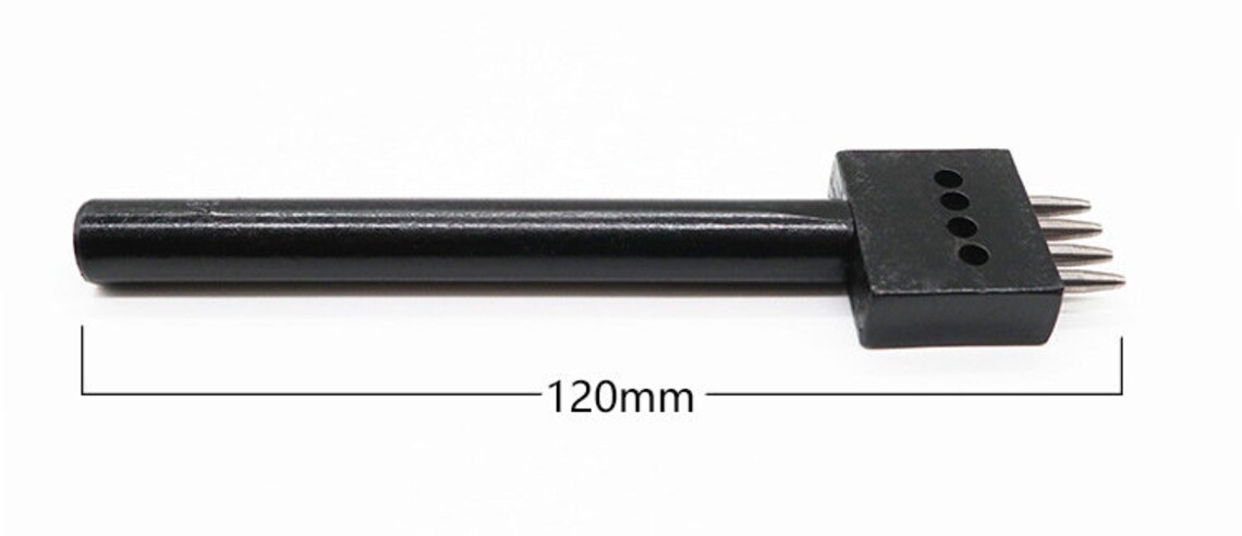 Black Row Punch Round Chop, Round Hole Round Row Punch, Leather Making ...