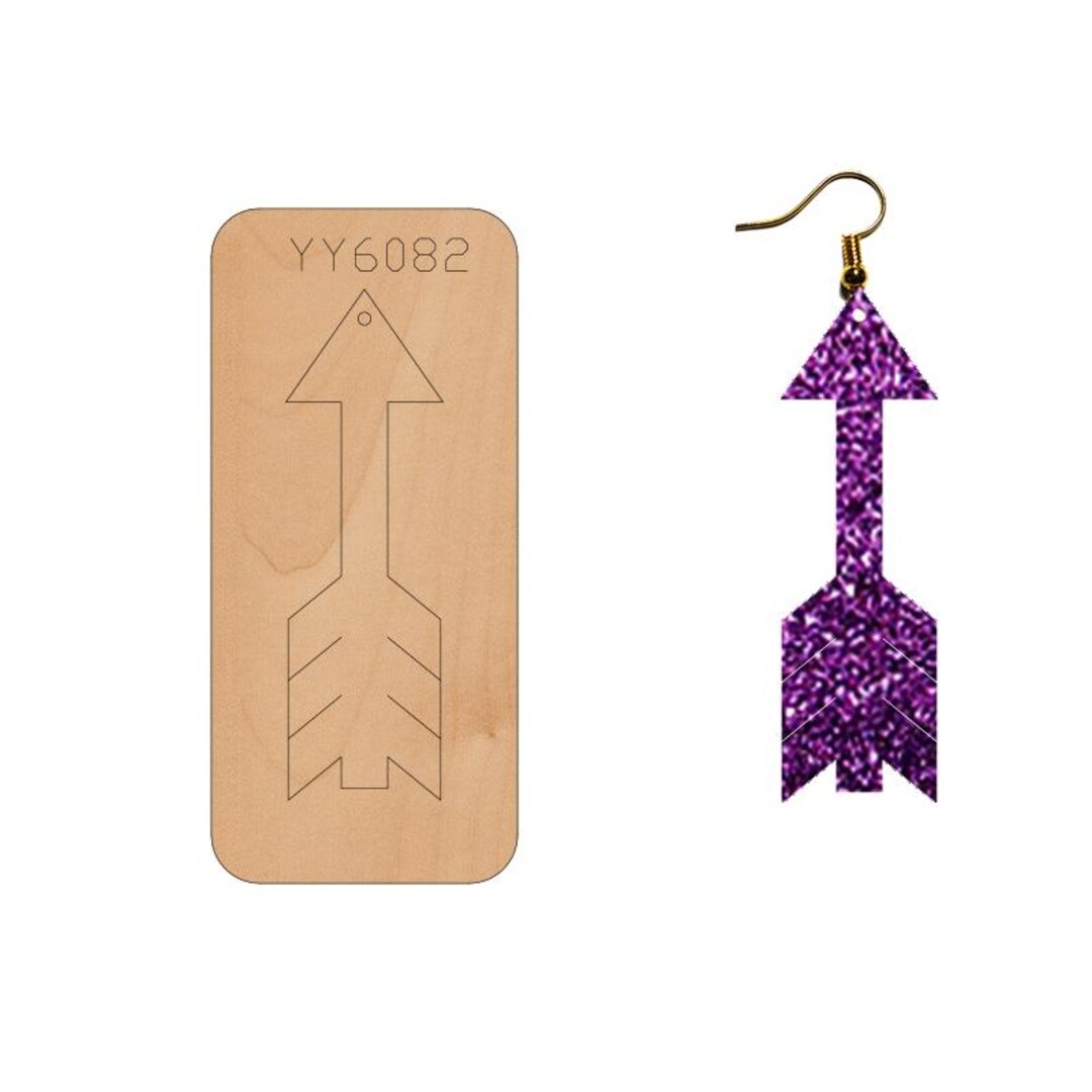 Arrowhead Earring Leather Die Cut, Leather Cutter, Steel Rule Metal Die ...