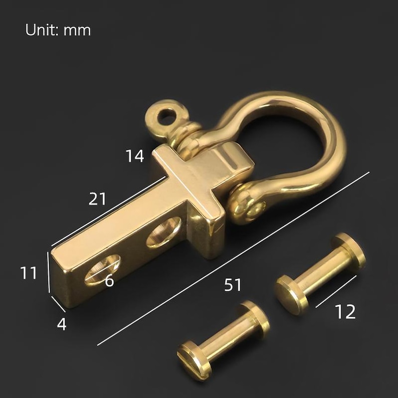 Brass Horseshoe Buckle, D/u-shaped Fabric Buckle, Connecting Buckle ...