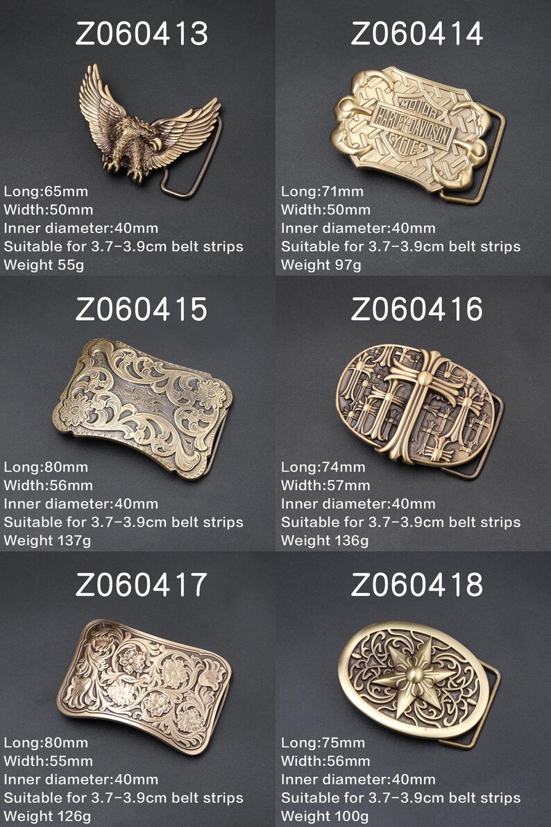 Fancy Leather Belt Head, DIY Multi-designed Leather Craft, Leather ...