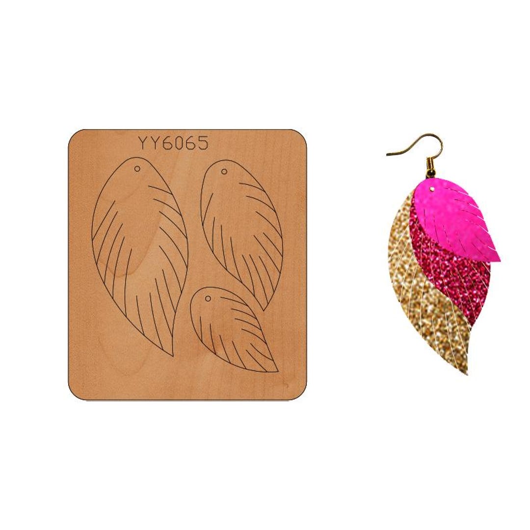 Trendy Ladies Earrings Leather Die Cut, Leather Punch Die Cut, Steel ...
