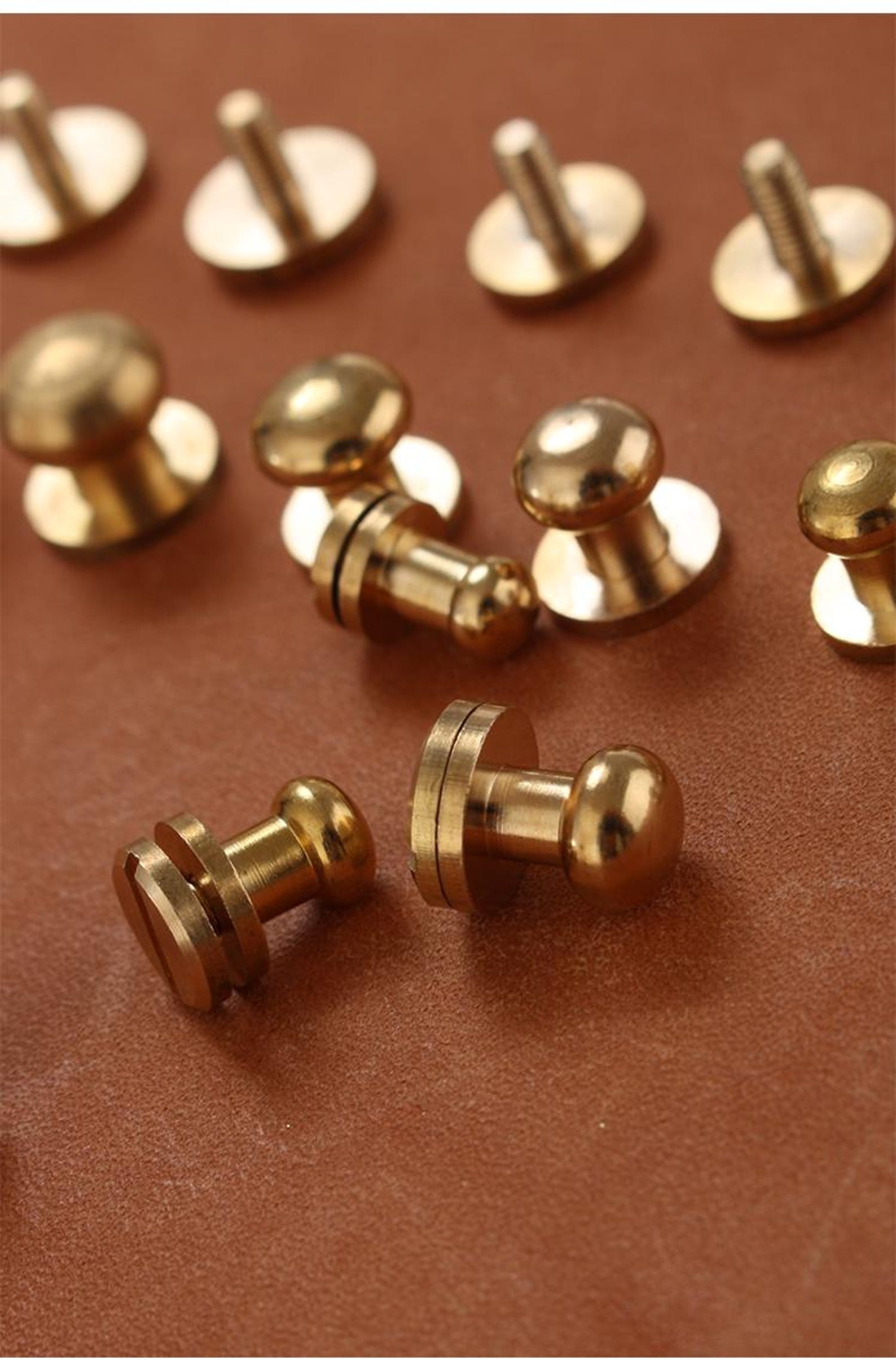 Handmade Leather Bag Screw Rivets, 5-10mm, Studs for Handbag, Leather ...
