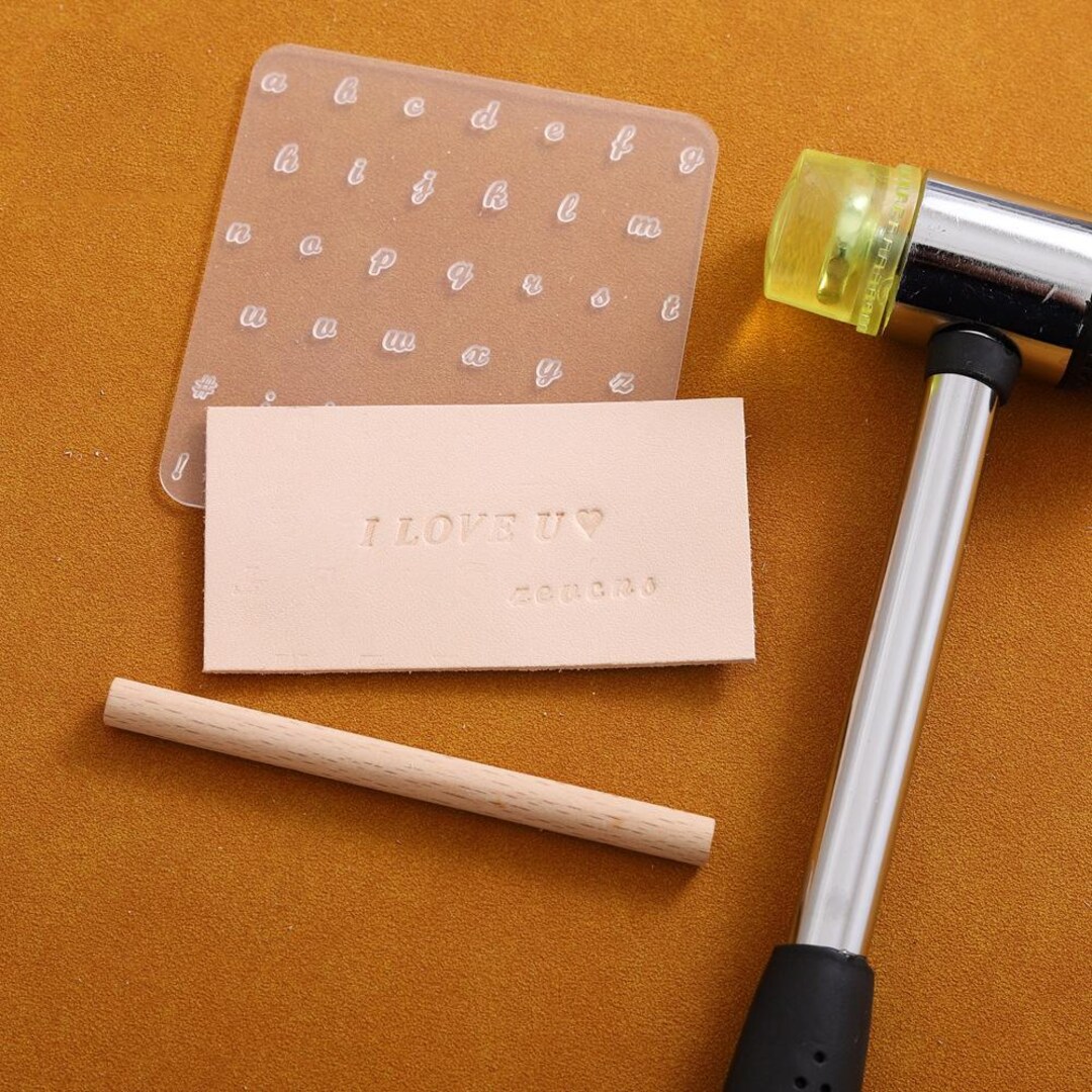 Transparent Letter Punch, Leather Stamping Tool, Alphanumeric Logo ...