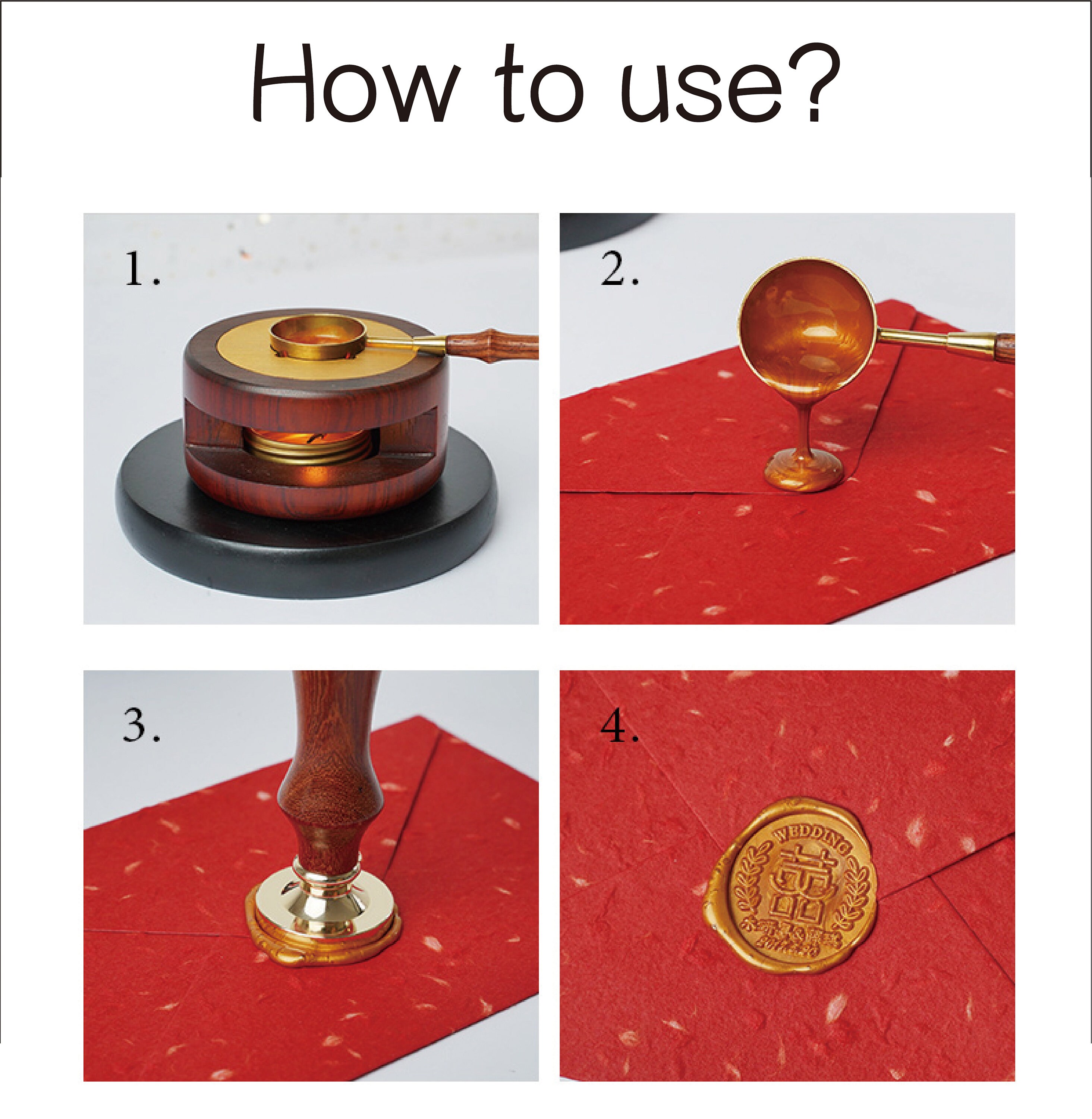 Key Wax Seal Stamp-personalized Wedding Initials Wax Seal Stamp-wedding ...