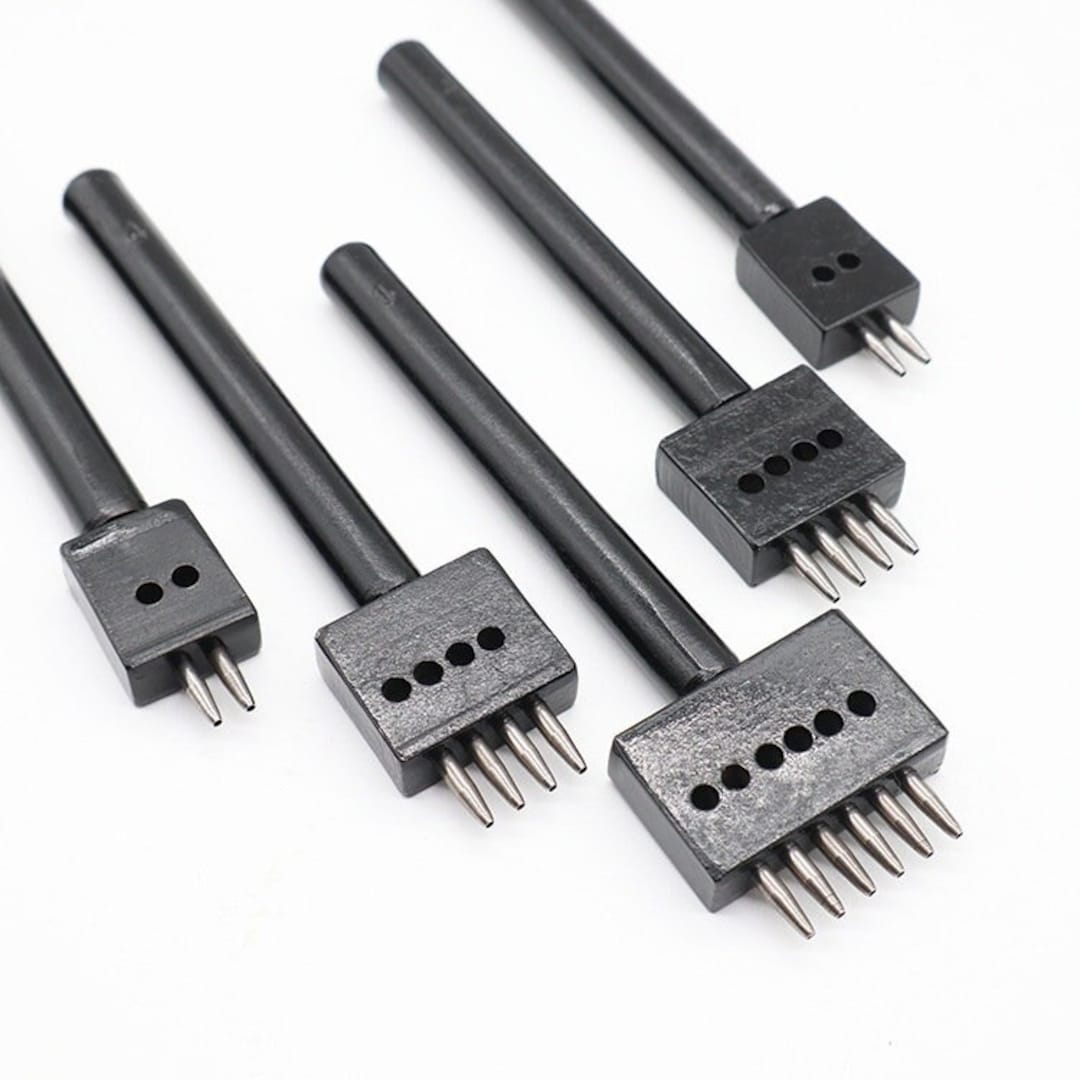 Black Row Punch Round Chop, Round Hole Round Row Punch, Leather Making ...