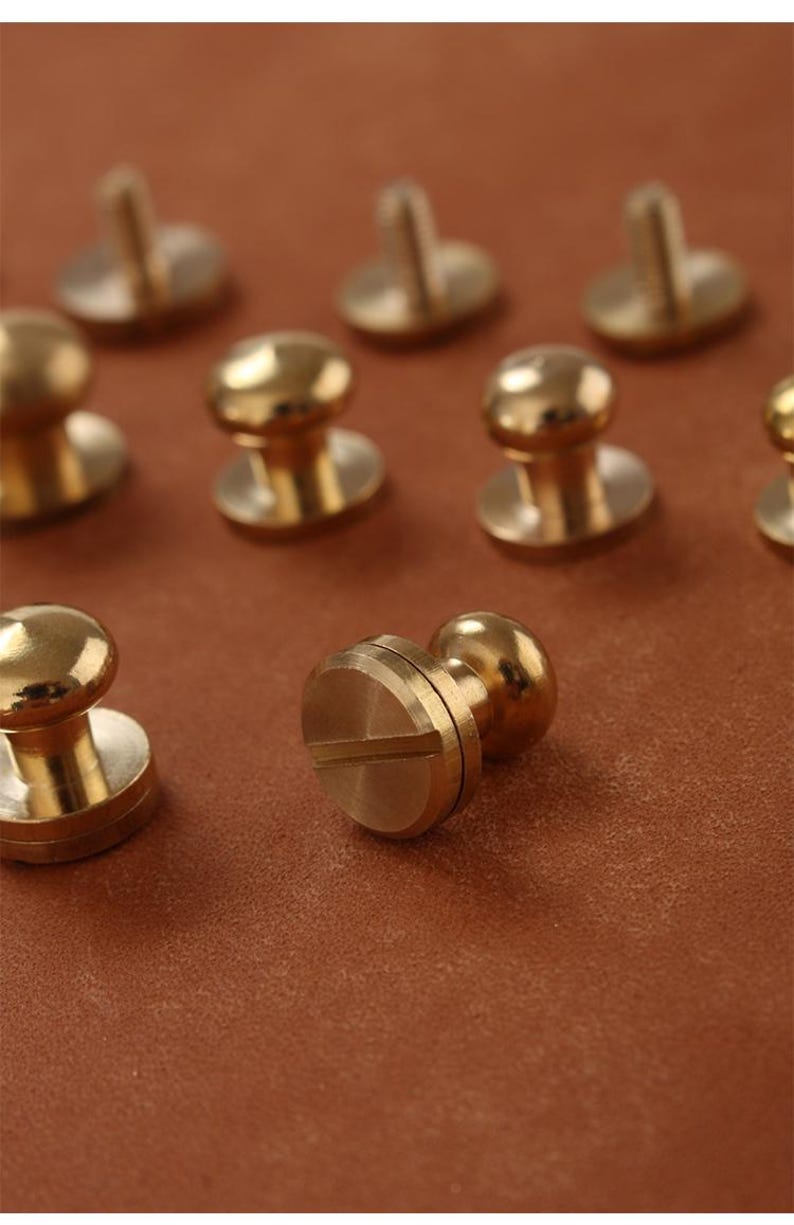 Handmade Leather Bag Screw Rivets, 5-10mm, Studs for Handbag, Leather ...