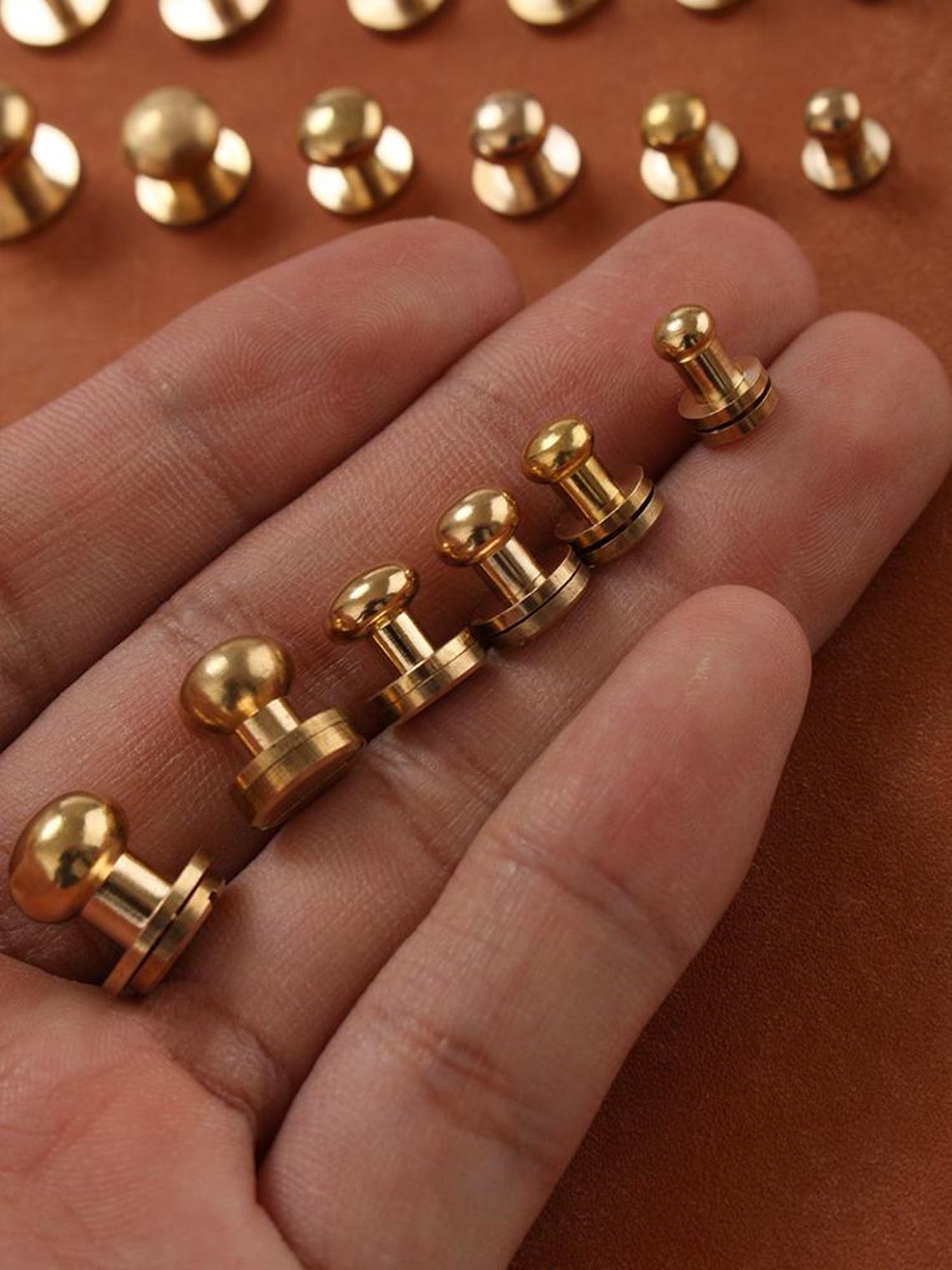 Handmade Leather Bag Screw Rivets, 5-10mm, Studs for Handbag, Leather ...