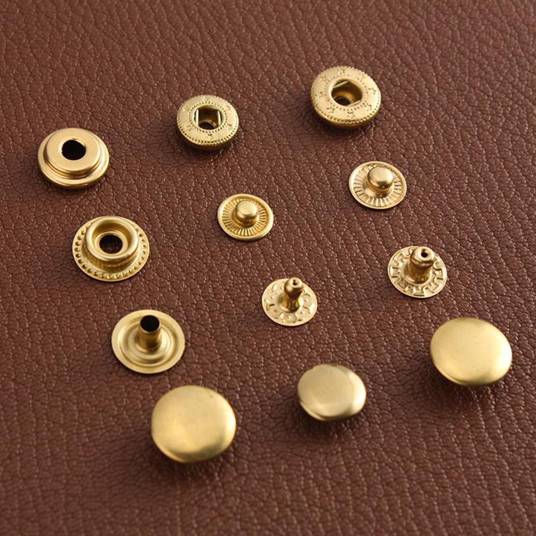Brass 4-in-1 Buckle, Snap Closure for Wallet, DIY Wallet Accessories ...