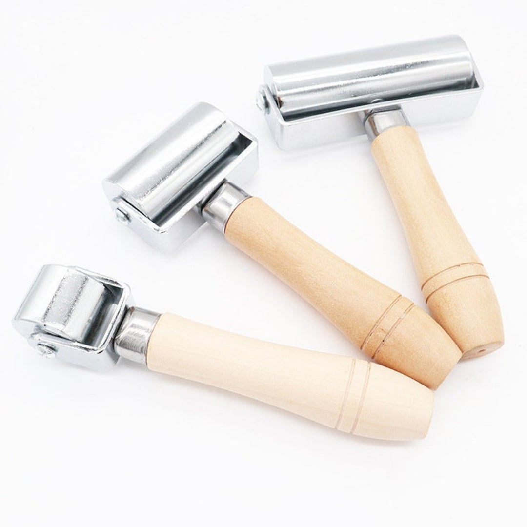 Handmade Leather Roller, Push Wheel Roller Presser, Diy Leather Tool ...