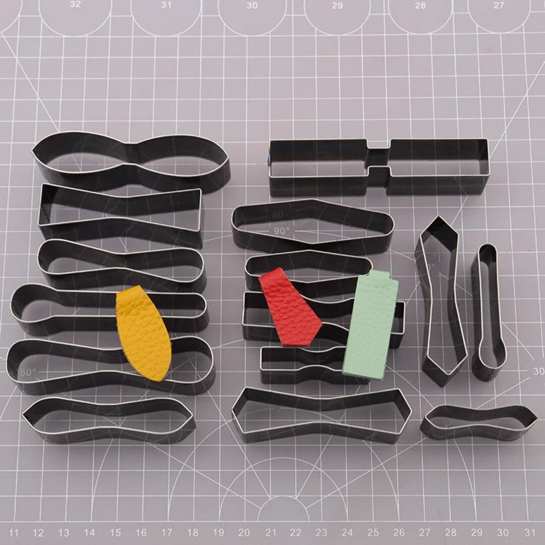 15 Shapes Zipper Die Cut-diy Leather Steel Rule Metal Die Cutter ...