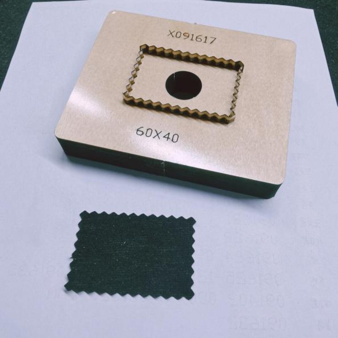 Wave Rectangle Leather Punch Die Cutter, DIY Moon Die Cutter, Steel ...