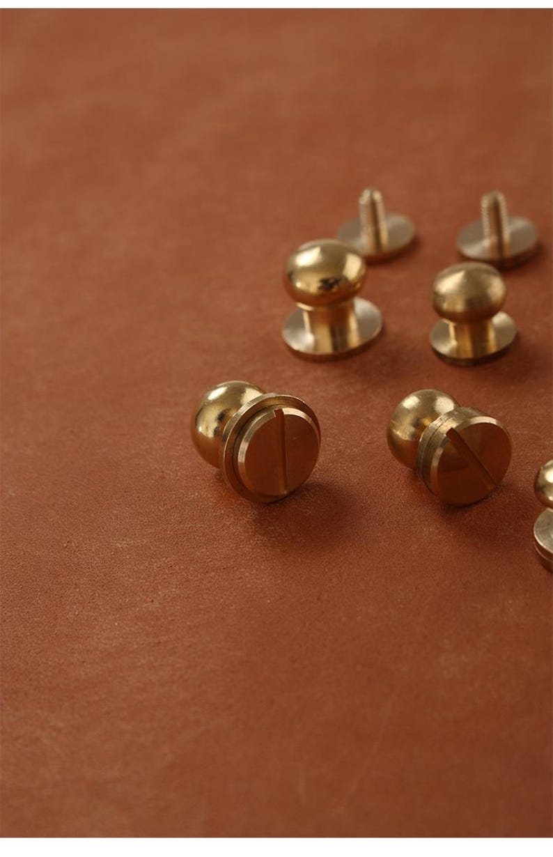 Handmade Leather Bag Screw Rivets, 5-10mm, Studs for Handbag, Leather ...