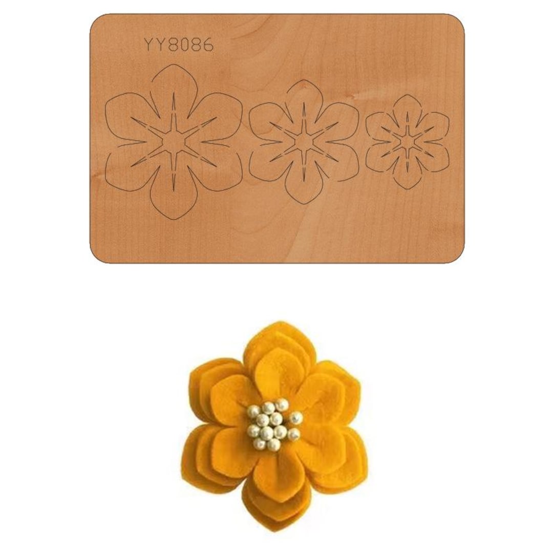 Flower Die Cutting, Die Cut, DIY Design Plants Leather Stainless Steels ...