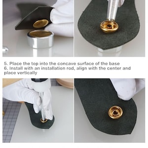 Brass 4-in-1 Buckle, Snap Closure for Wallet, DIY Wallet Accessories ...