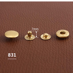 Brass 4-in-1 Buckle, Snap Closure for Wallet, DIY Wallet Accessories ...