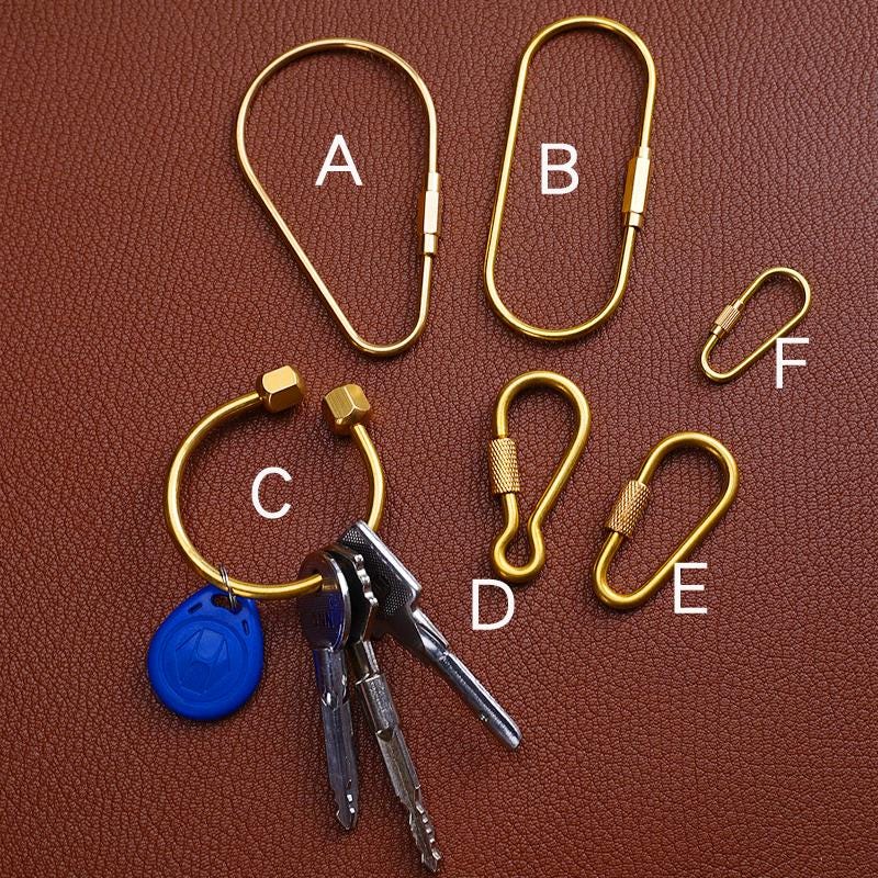 Brass Keychain - Etsy