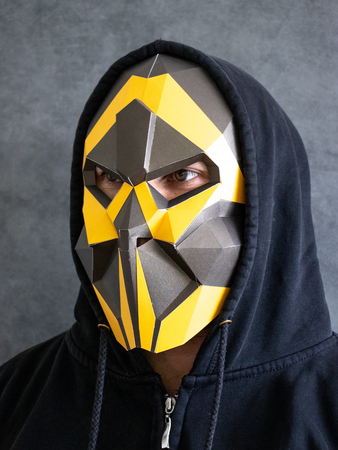 Mask Paper Craft, SVG, Digital Template, Origami, PDF Download DIY, Low ...