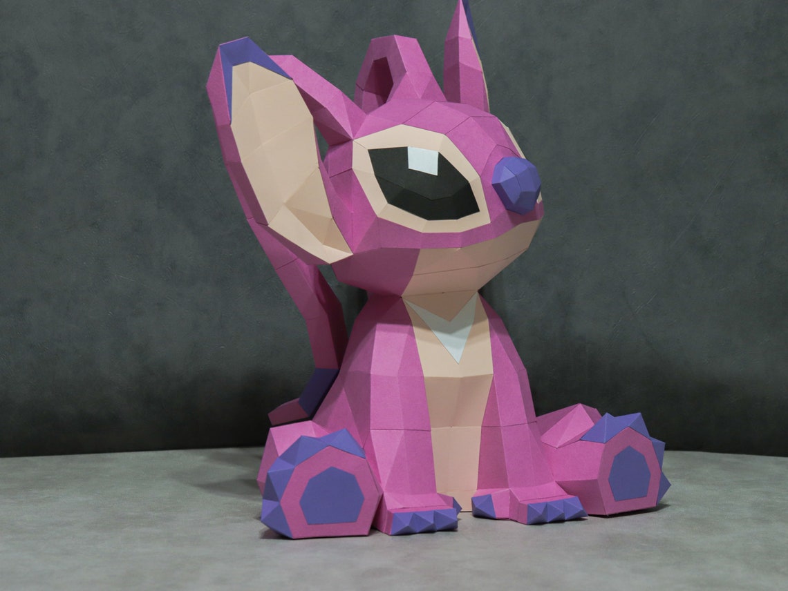 Angel Stitch Papercraft DIY Pepakura Origami Template Low Poly - Etsy