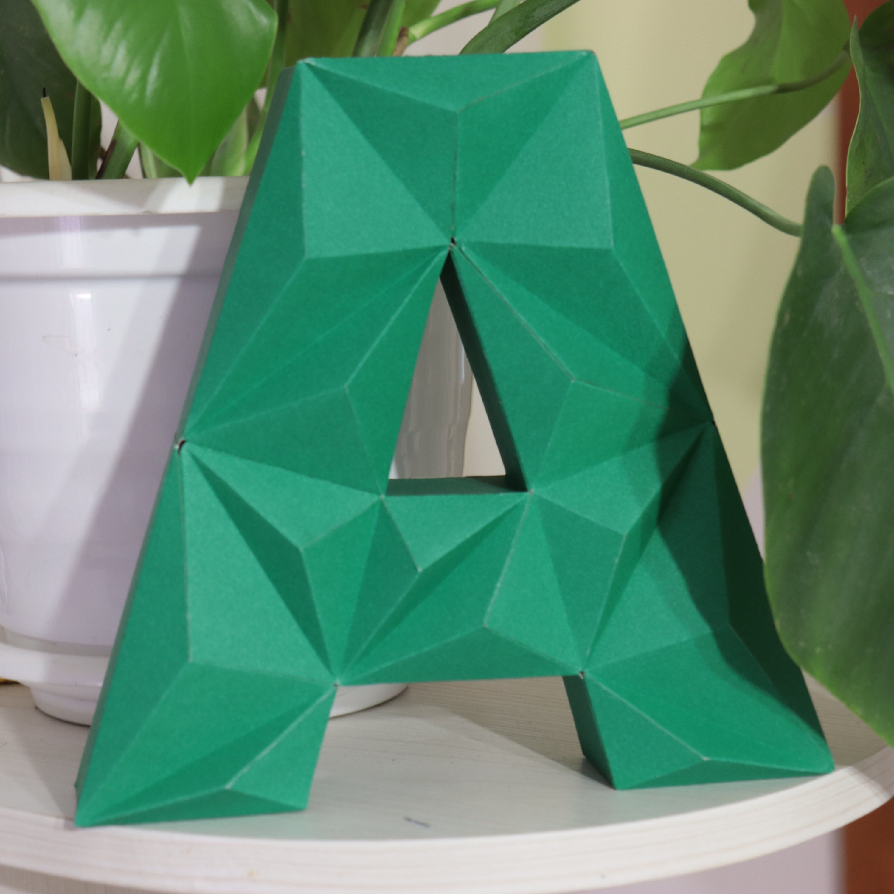 Papercraft letter A 3D DIY pepakura origami paper low poly | Etsy México