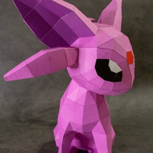 Pokemon Espeon Eevee Evolution 3D Papercraft PDF, SVG Templates for ...