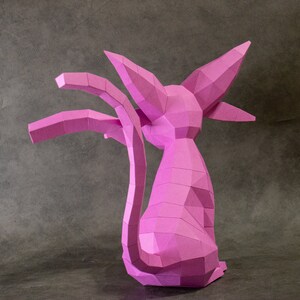 Pokemon Espeon Eevee Evolution 3D Papercraft PDF, SVG Templates for ...