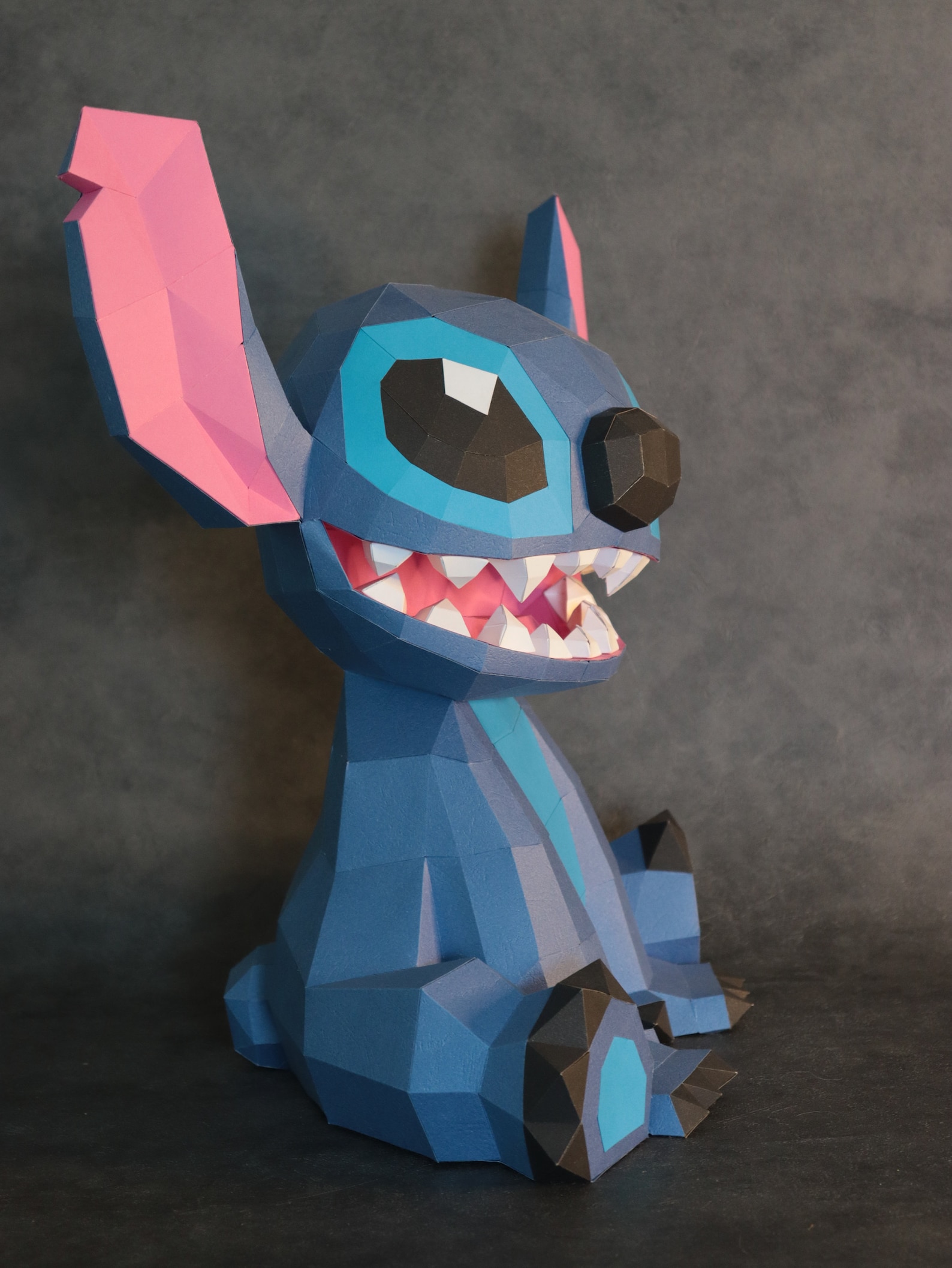 Stitch Paper Craft, Digital Template, Origami, PDF Download DIY, Low ...