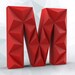 Papercraft Letter M 3D DIY Pepakura Origami Paper Low Poly - Etsy UK