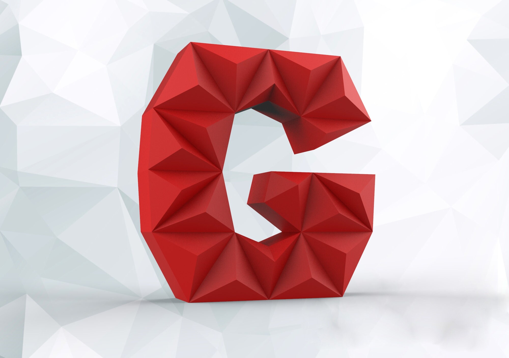 Papercraft Letter G 3D DIY Pepakura Origami Paper Low Poly - Etsy UK