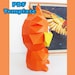 Lorax PDF Papercraft DIY Pepakura Origami Template Low Poly - Etsy UK