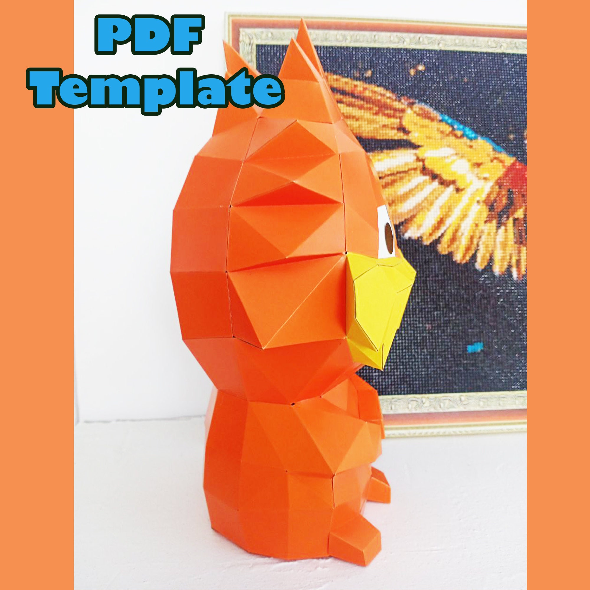 Lorax PDF Papercraft DIY Pepakura Origami Template Low Poly - Etsy UK