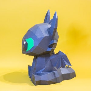 Stitch, Angel and Night Fury Dragon PDF SVG Papercraft DIY Pepakura ...