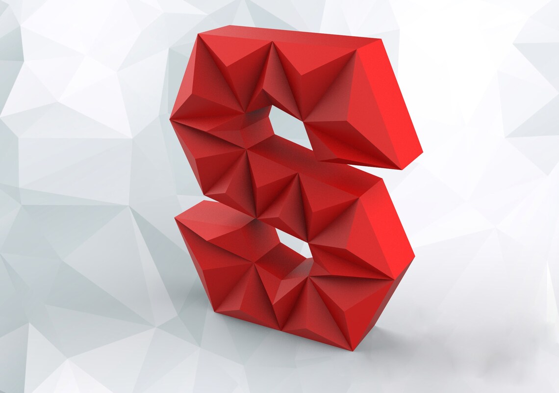 Papercraft Letter S 3D DIY Pepakura Origami Paper Low Poly - Etsy UK