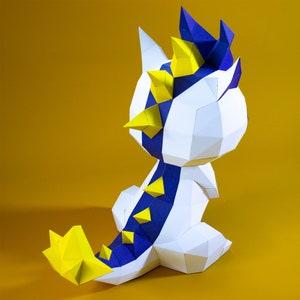 Dragon PDF Template Pepakura Papercraft Origami - Etsy Australia