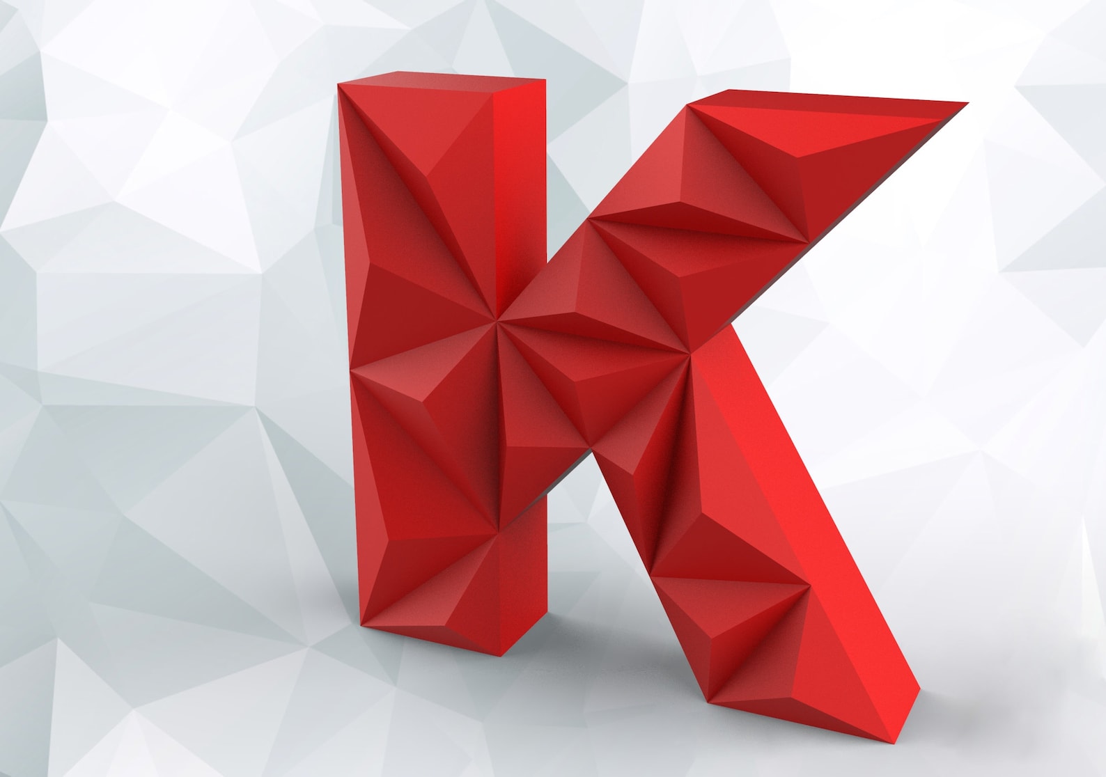 Papercraft Letter K 3D DIY Pepakura Origami Paper Low Poly - Etsy
