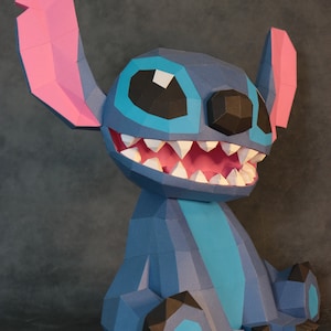 Stitch Paper Craft, Digital Template, Origami, PDF Download DIY, Low ...