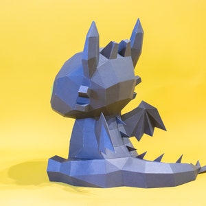 Angel and Night Fury Dragon PDF SVG Papercraft DIY Pepakura Origami ...