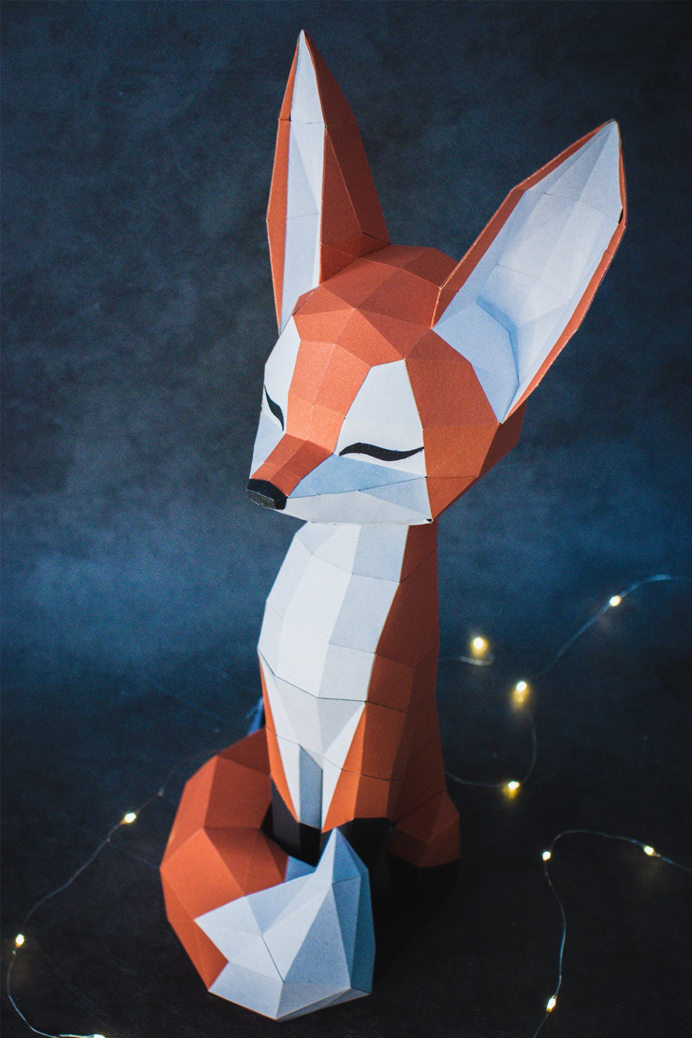 Fox Papercraft DIY Pepakura Origami Template Low Poly - Etsy