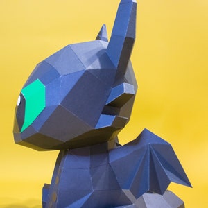Stitch, Angel and Night Fury Dragon PDF SVG Papercraft DIY Pepakura ...